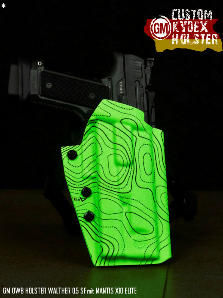 Holster kaufen – GM OWB Custom Kydex Holster für Mantis X | Gear Maniacs
